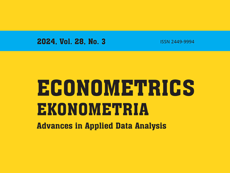 Econometrics. Ekonometria. Advances in Applied Data Analysis 2024, vol. 28, no. 3 - Wydawnictwo